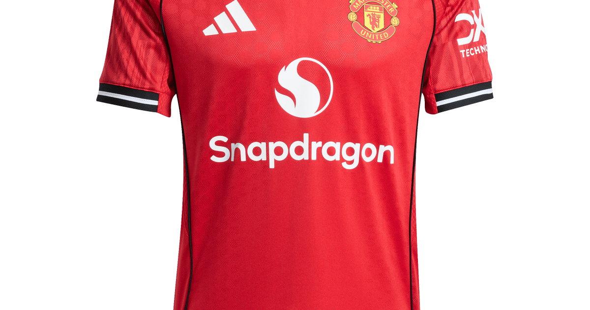 Manchester United 25/26 Home Authentic Jersey (JI7429) | Ultra Football